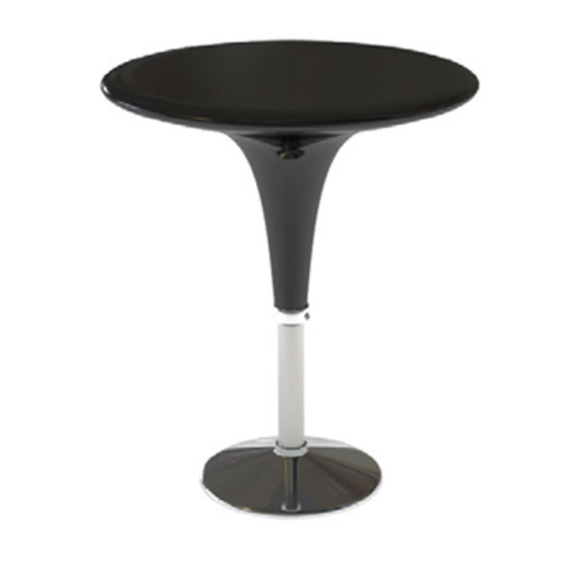 Alquiler de Mesas Altas: Mesa regulable PVC Negra