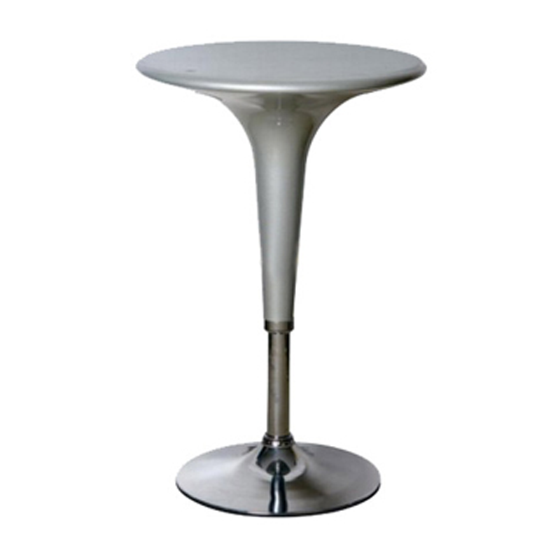 Alquiler de Mesas Altas: Mesa regulable PVC Plata
